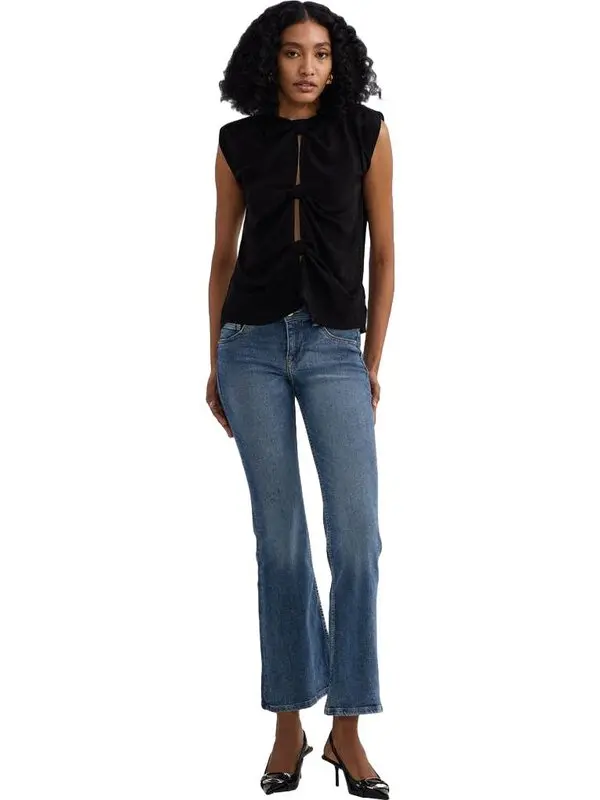 REISTOR Knot Detailing Top - Black