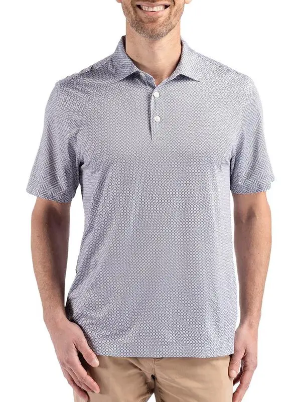 Cutter & Buck Pike Diamond Dot Print Polo - Black