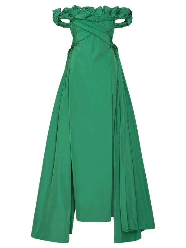 Rachel Gilbert Henley Gown - Green