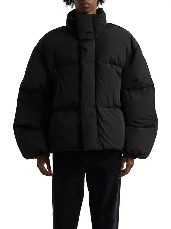 Acne Studios Sprayed Print Puffer Jacket - Black