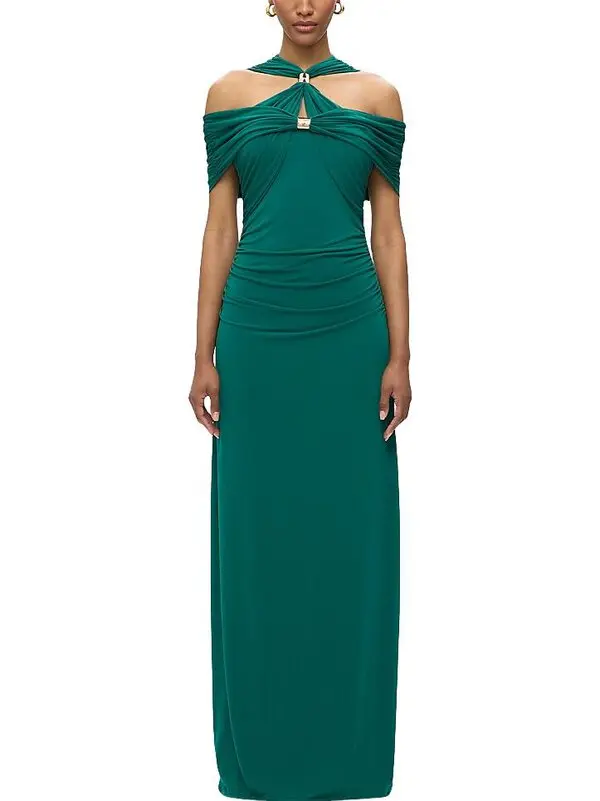 Herve Leger Elle Gown - Pine