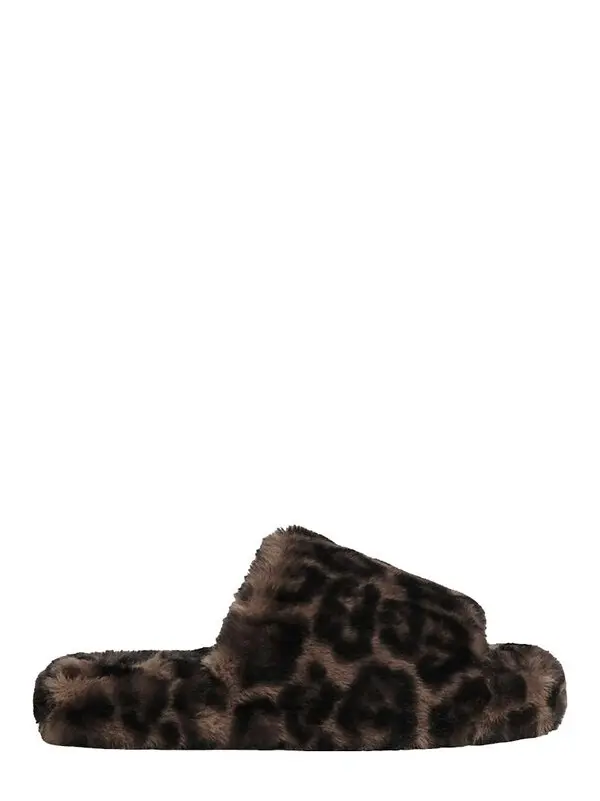 Apparis Dillon Slide Slipper - Dark Leopard