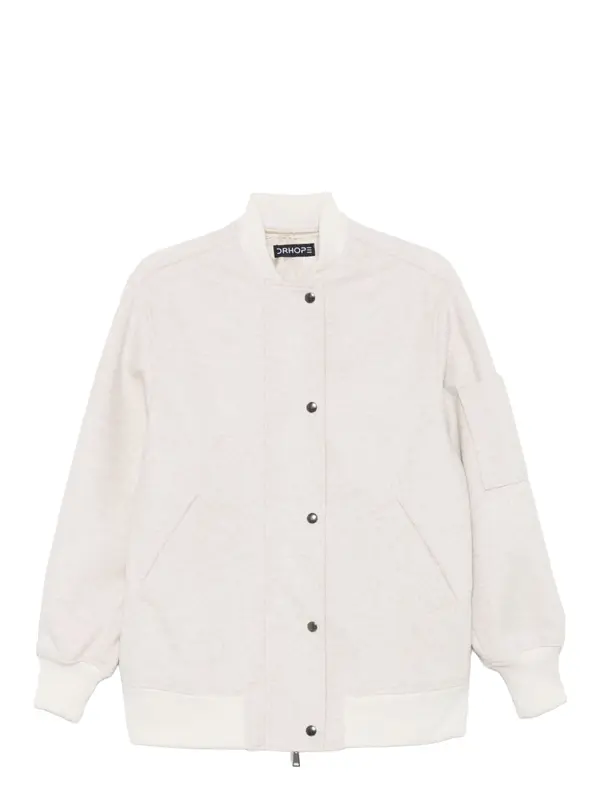 DRHOPE Brushed-effect Bomber Jacket - Neutrals