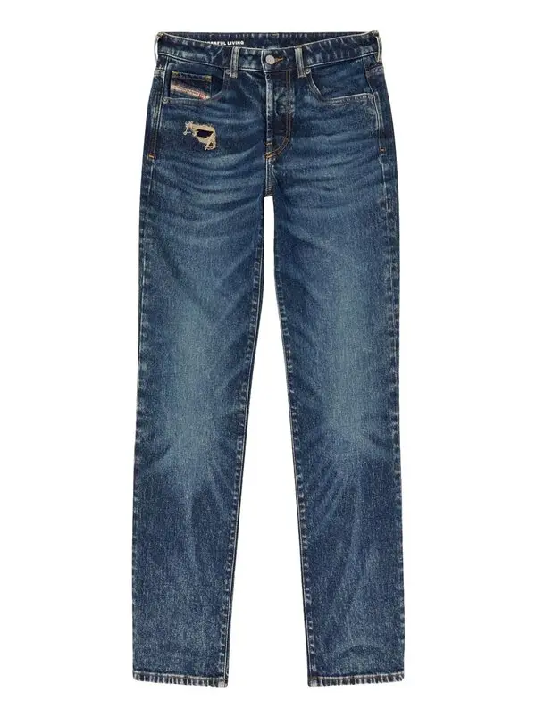 DIESEL® D-mine Straight Leg Jeans - Blue