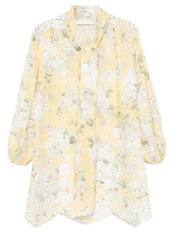 Zimmermann Acacia Mini Dress - Yellow
