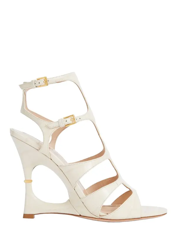 TOM FORD 105mm Leather Sandals - White