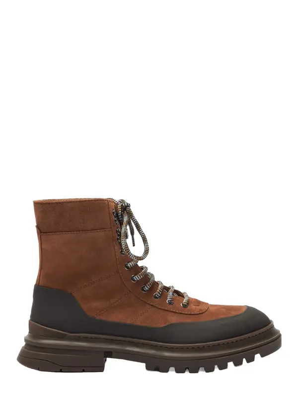 SCAROSSO Leather Boots - Brown
