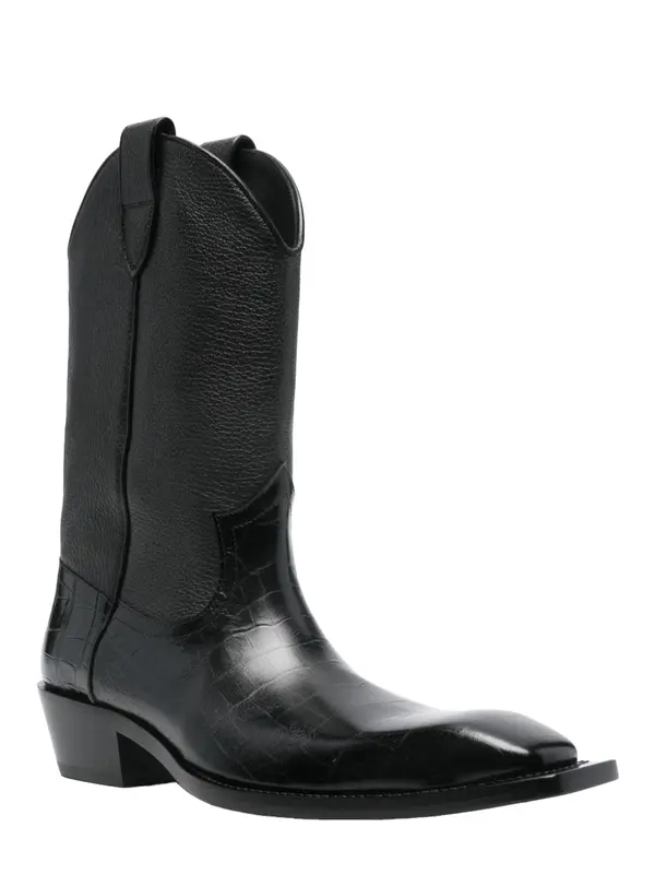 Martine Rose 50mm Cowboy Boots - Black