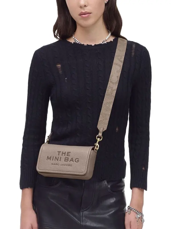 Marc Jacobs Leather Mini Crossbody Bag - Neutrals
