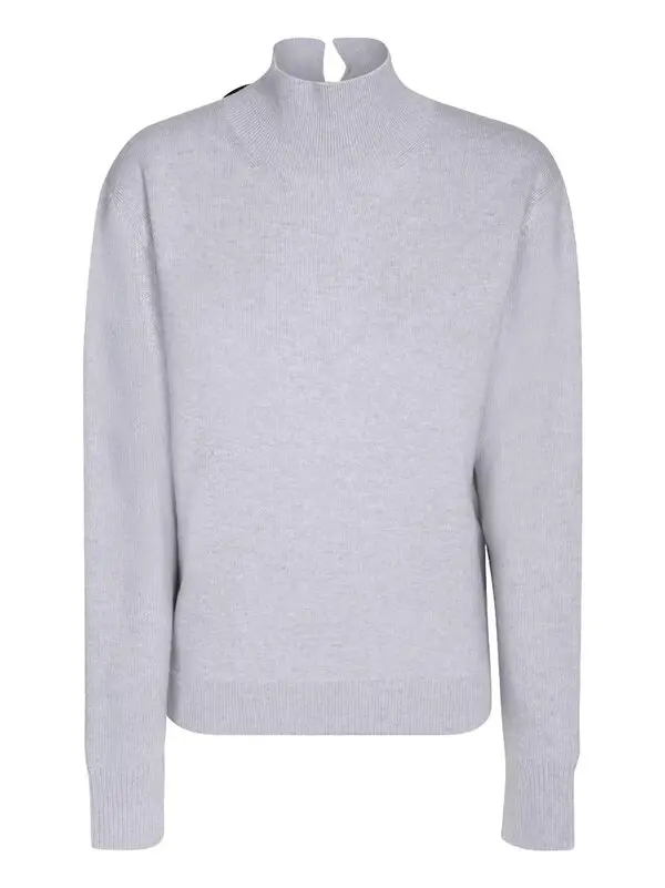 Fendi Ribbon Detail Pullover - Grey