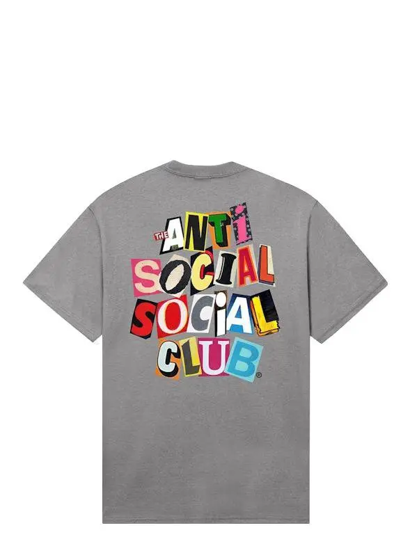 ANTI SOCIAL SOCIAL CLUB Torn Pages Of Our Story Tee Shirt - Grey