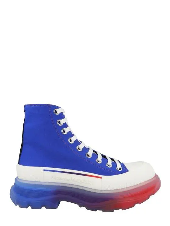 Alexander McQueen Tread Slick High-top Sneakers - Royal/white