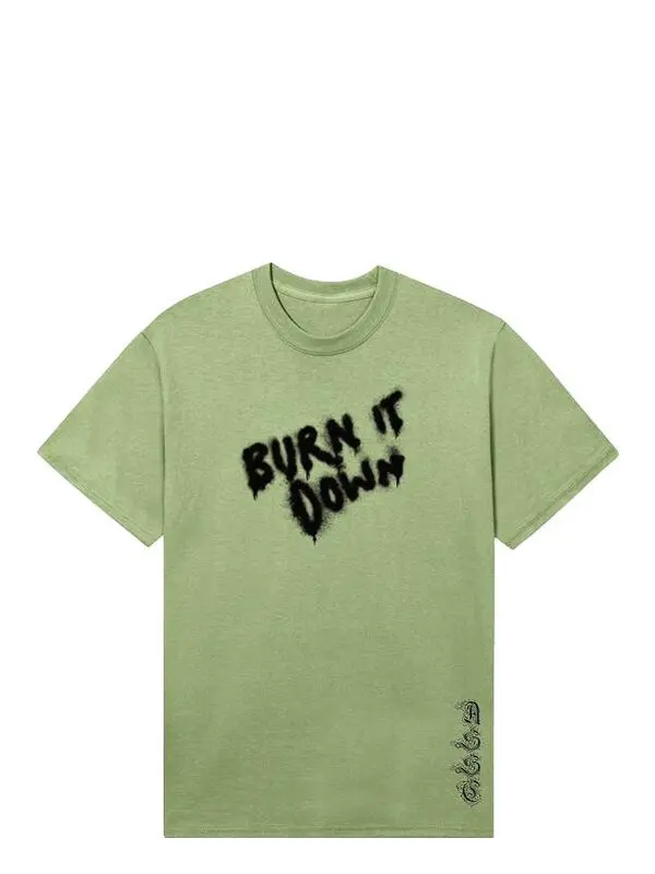 ANTI SOCIAL SOCIAL CLUB Brun It Down Tee Shirt - Pistachio