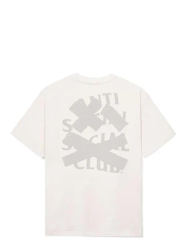 ANTI SOCIAL SOCIAL CLUB Cancelled Again Tonal Tee Shirt - Cream