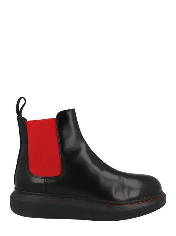Alexander McQueen Leather Chelsea Boots - Black