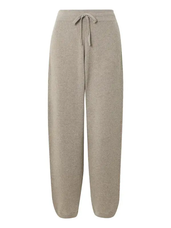 Arch4 Darford Ribbed Cashmere Track Pants - Gray