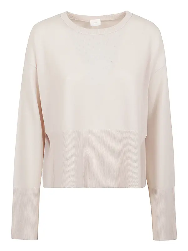 CT PLAGE Cashmere Crewneck Sweater - White