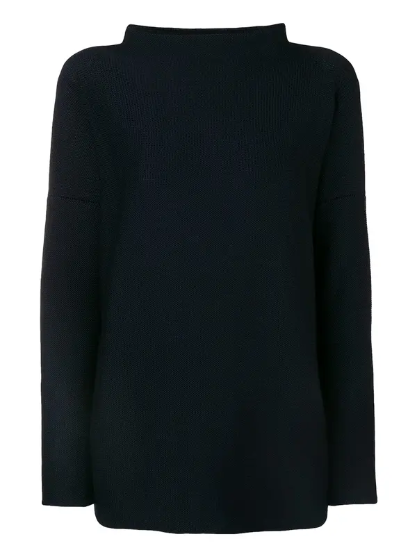 DANIELA GREGIS Wool Turtle Neck Sweater - Blue