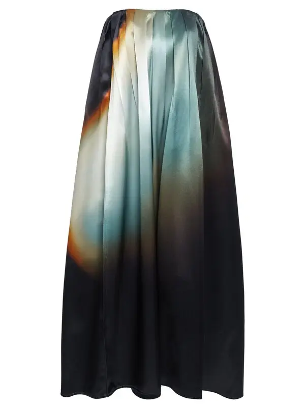 JIL SANDER Printed Satin Midi Dress - Multi
