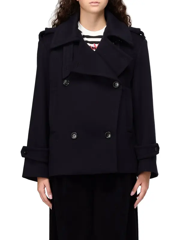 Max Mara Double-breasted Coat - Blue