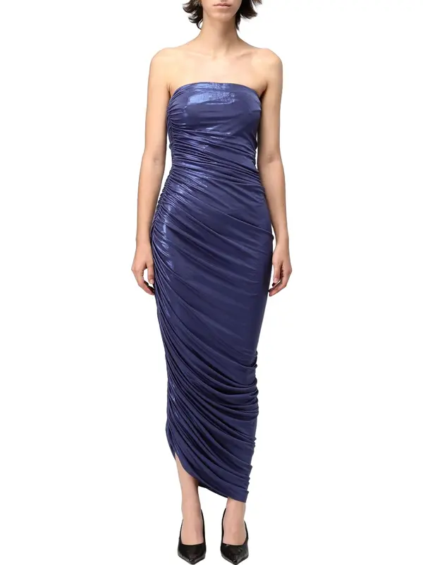 Norma Kamali Strapless Dress - Blue