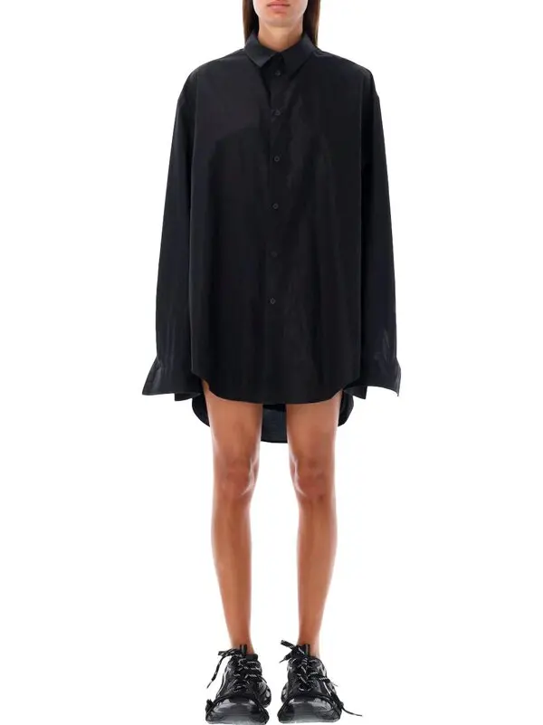 Balenciaga Shirt Dress - Black