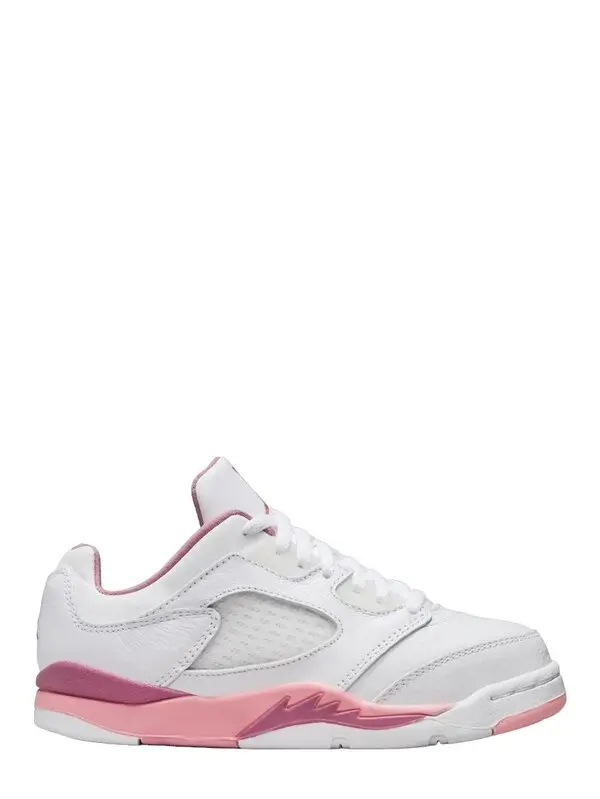 JORDAN 5 Retro Low Top Sneakers - White/desert Berry/black