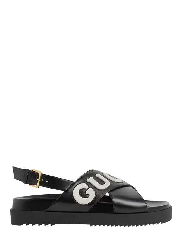 Gucci Crossover Sandals - Black