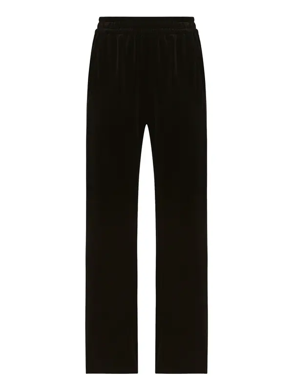 Dolce & Gabbana Velvet Jogging Pants - Black