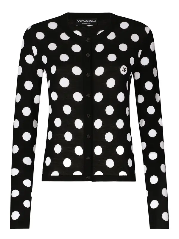 Dolce & Gabbana Polka-dot Inlay Cardigan - Print