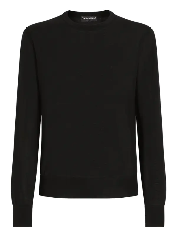 Dolce & Gabbana Cashmere Round-neck Sweater - Black