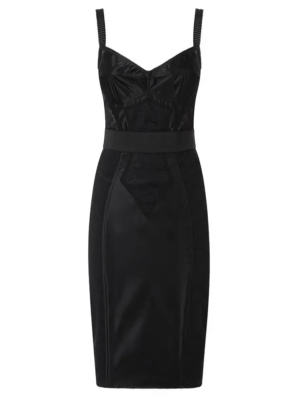 Dolce & Gabbana Corset Slip Dress - Black