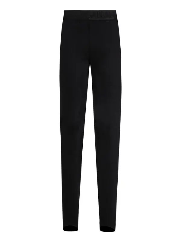 Dolce & Gabbana Technical Jersey Leggings With Branded Elastic - Black