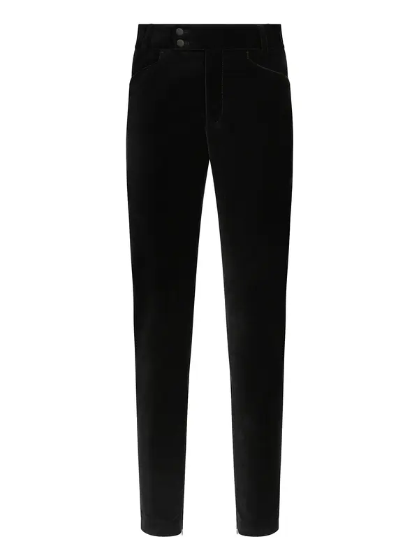Dolce & Gabbana Classic Velvet Pants - Black