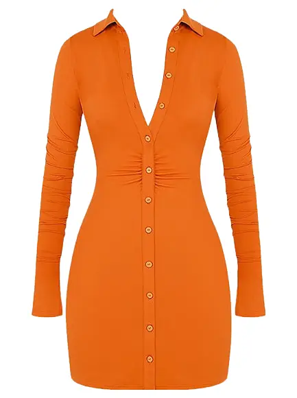 MISTRESS ROCKS Marquis Stretch-jersey Mini Dress - Orange