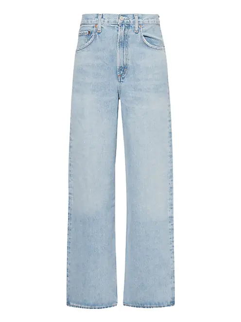 AGOLDE Mid-rise Straight-leg Jeans - Force (vint Marbled Ind)
