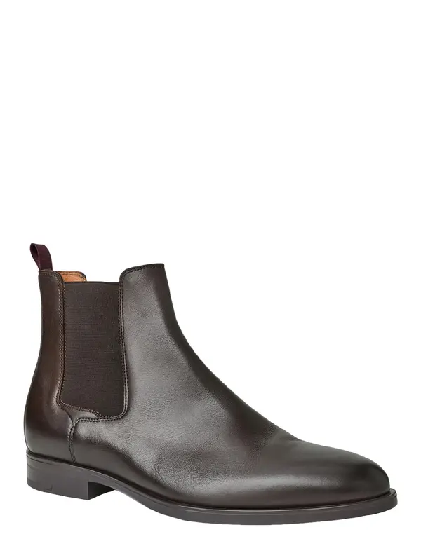Bruno Magli Martin Leather Chelsea Boots - Brown