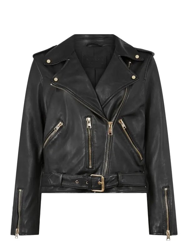 ALLSAINTS Leather Balfern Biker Jacket - Black