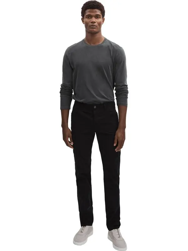 Paige Ronin Slim Cargo Trousers - Black