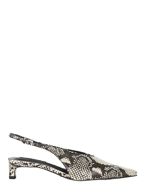 TONY BIANCO Charlie Slingback Heel - Ecru Snake