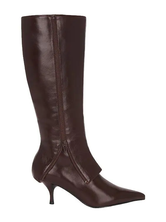 Jeffrey Campbell Cover-hi Boots - Deep Brown
