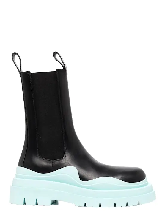 Bottega Veneta Tire Boots - Black/pale Blue