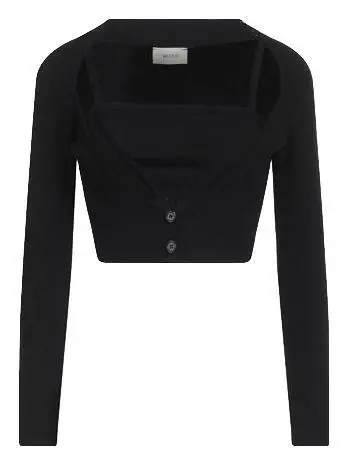 VICOLO Sweater Ecovero Viscose, Polyester - Black