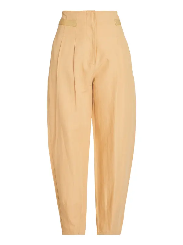 Ulla Johnson Alda Cropped Tapered Pants - Sand