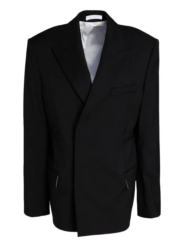 Helmut Lang Wool-twill Blazer - Black