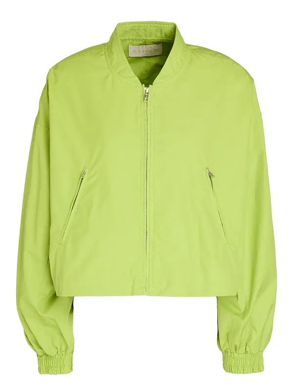 Ulla Johnson Alessa Cropped Jacket - Lime Green
