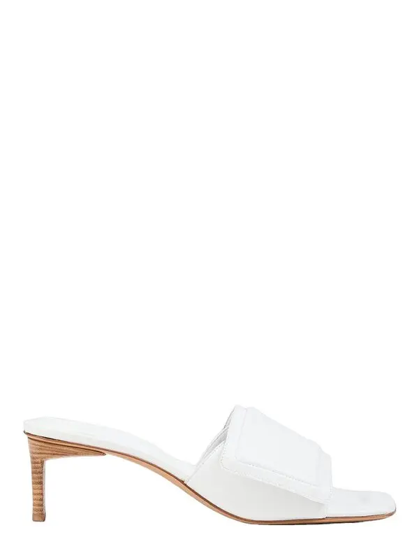 Jacquemus Piscine Padded Leather Mules - White