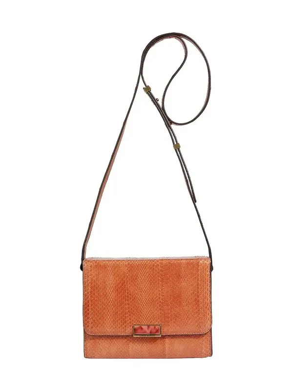 Isabel Marant Étoile Caissie Elaphe Crossbody Bag - Tan