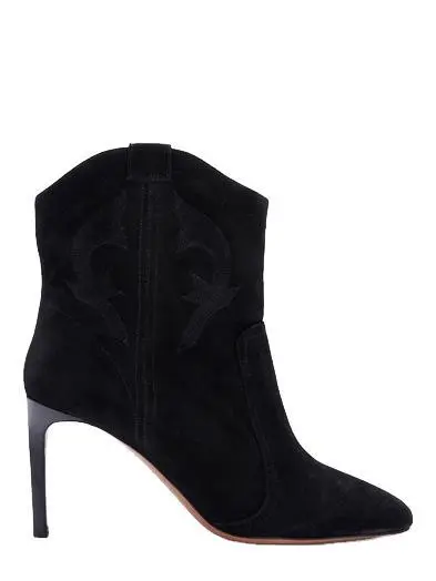 Ba&sh Caitlin Suede Ankle Boots - Black