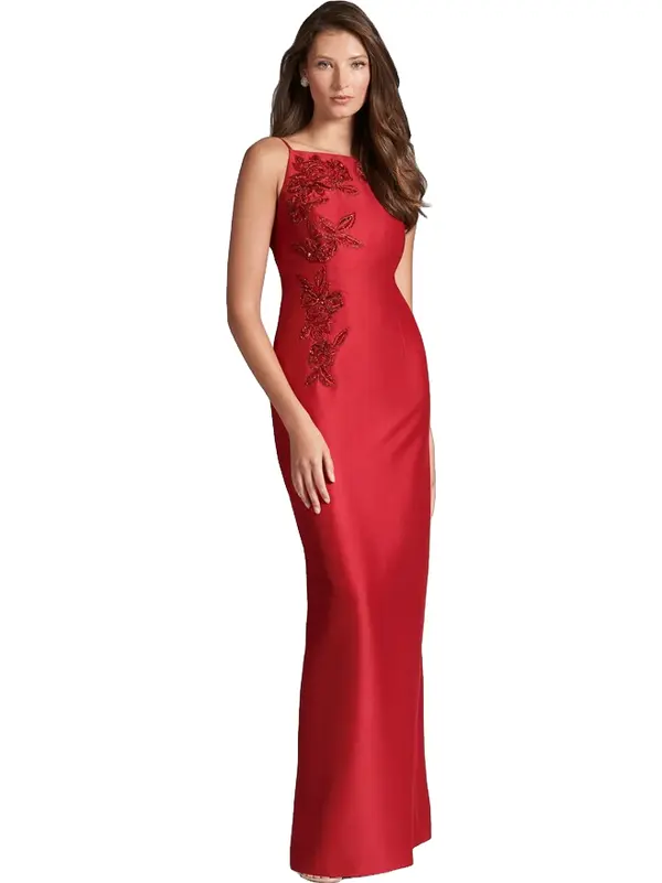 Sachin & Babi Embellished Pryce Gown - Red